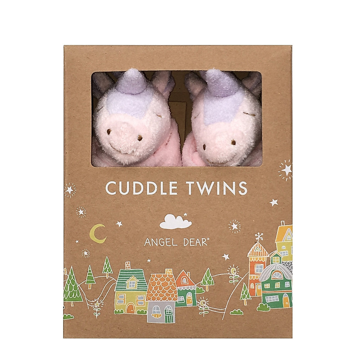 Angel Dear Pink Unicorn Twin Set Blankies Box.