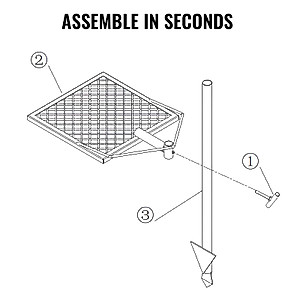 VEVOR Swivel Campfire Grill, Fire Pit Grill Grate over Fire Pits, Heavy Duty Steel Grill Grates, 360° Adjustable Open Fire Outdoor Cooking Equipment, Portable Camp Fire Racks for Camping Outdoor BBQ