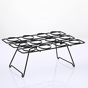 2 Pieces Ice Cream Cone Baking Racks Cupcake Display Racks Cupcake Cone Stands Cupcakes Holders for Home Kitchen Baking Cooking Cupcake Ice Cream Tools Supplies (Black)