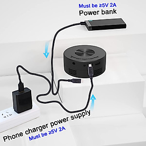 Portable Home Mini USB Projector for Phone with Remote Controller Built-in Speaker,Audio Port,Android iOS Phone Tablet USB Flash Driver Compatible