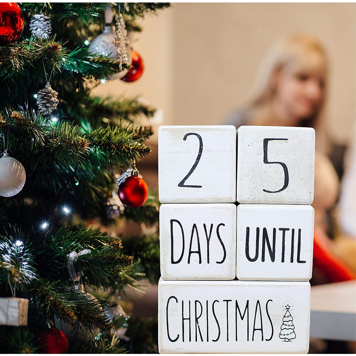 Milestone Blocks by Cutie Carry 6 Wood Block Photography Props The Most Complete Set for Baby Boy or Girl Track Memories Rustic Nursery Decor (White)