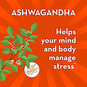 Align Probiotic, Digestive De-stress, Probiotic for Women and Men with Ashwagandha, Helps with a Healthy Response to Stress, Gluten Free, Soy Free, Vegetarian, 50 Gummies