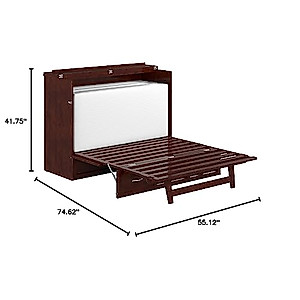 AFI Deerfield Murphy Bed Chest Full, Walnut