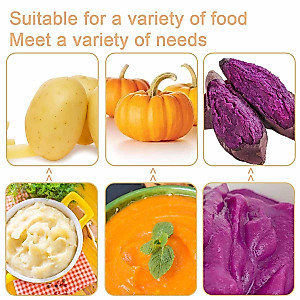 3 PCS Slotted Spoons Stainless Steel,Caviar Spoons for Home Restaurant Pressed Fruit Potato Garlic Paste Filter SoupQA