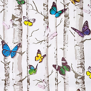 Yifely Colorful Butterfly Furniture Paper Decorative Vinyl Self Adhesive Shelf Drawer Liner 17x118 Inch