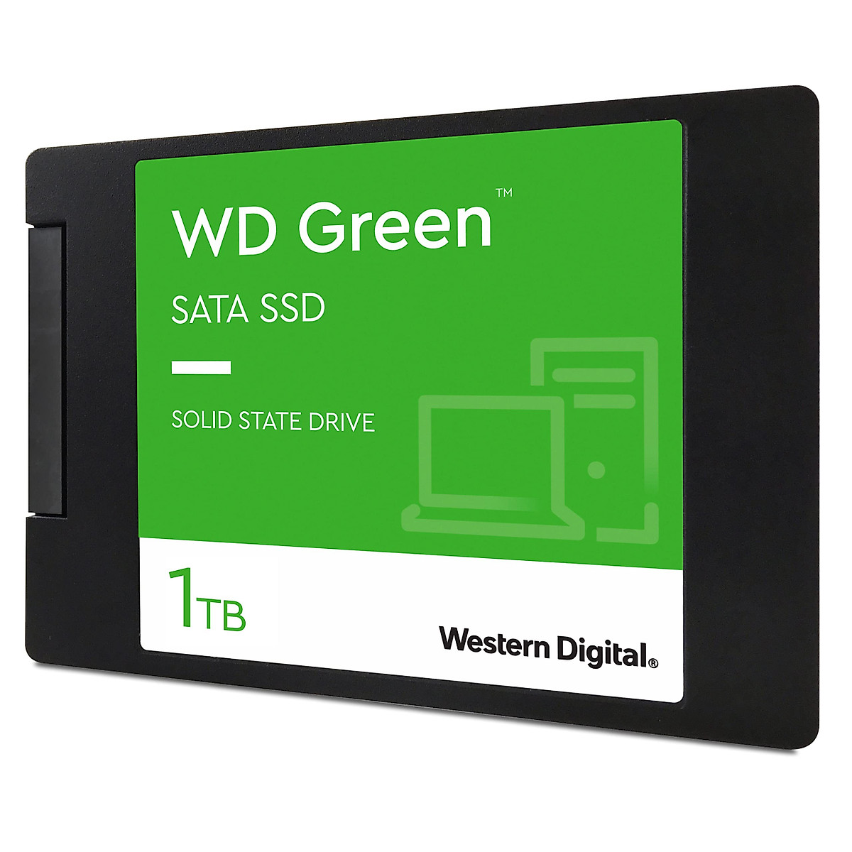 Western Digital 1TB WD Green Internal PC SSD Solid State Drive - SATA III 6 Gb/s, 2.5"/7mm, Up to 550 MB/s - WDS100T2G0A