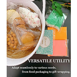 Cookie Bags 4x6 Inch,320 Pcs Clear Cellophane Bags for Packaging Cookies & Treats - Self-Sealing,Plastic Wrappers for Bakery Packaging and Gifts