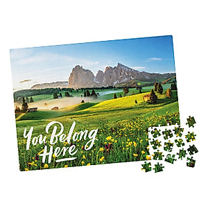 Spin Master 300-Piece Calm Jigsaw Puzzle for Relaxation, Stress Relief, and Mood Elevation, for Adults and Kids Ages 8 and up, You Belong Here