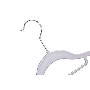 Quality Hangers Clothes Hangers 50 Pack - Non-Velvet Plastic Hangers for Clothes - Heavy Duty Coat Hanger Set - Space-Saving Closet Hangers with Gray Swivel Hooks - Functional Non-Flocked Hangers