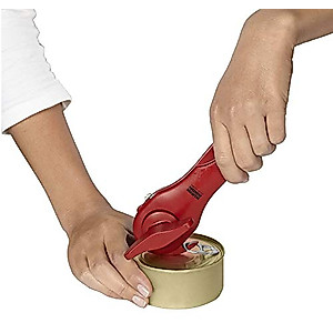 Kuhn Rikon Slim Safety Smooth Touch Can Opener, No Sharp Edges, LIDLIFTER®+ 6.5" Black