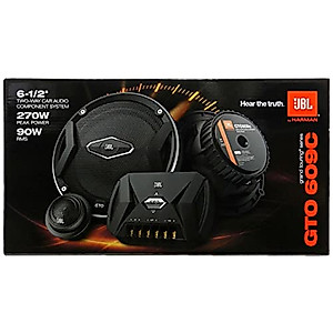 JBL GTO609C 270 Watts 6-1/2" Premium Car Audio Component Stereo Speaker System with Patented Plus One Woofer-Cone Technology