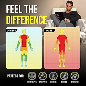 Thermajohn Thermal Shirts for Men V Neck Long Sleeve Thermal Compression Shirts for Men Base Layer Cold Weather (Black, X-Large)