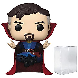 POP Marvel: Doctor Strange Multiverse of Madness - Doctor Strange (Levitating) Specialty Series Funko Vinyl Figure (Bundled with Compatible Box Protector Case), Multicolor, 3.75 inches