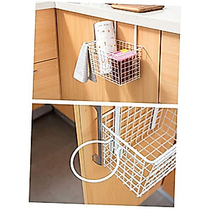 Zerodeko Hanging Storage Basket Hair Dryer Rack Storage Rack Hair Dryer Storage Rack Multi-functional Rack Hanging Storage Rack Hair Dryer Holder Shelf Multifunction White Bracket