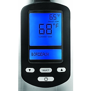 The Sharper Image Single Wine Chiller, Black