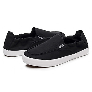 Cull4U Women's Vibrant Slip On Crossover Shoes (6 M US,Black)