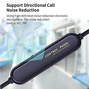 ZAQE Bluetooth Neckband Headphones, Noise Cancelling Wireless Headset with Magnetic, Freely Foldable & Lightweight Build, IPX5 Waterproof Earphones for Running Sports Workout, Black