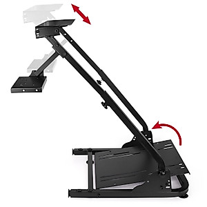 PNKKODW Steering Wheel Stand, Racing Wheel Stand Height and Angle Adjustable Racing Simulator for Logitech G25, G27, G29 Wheel and Pedals Not Included