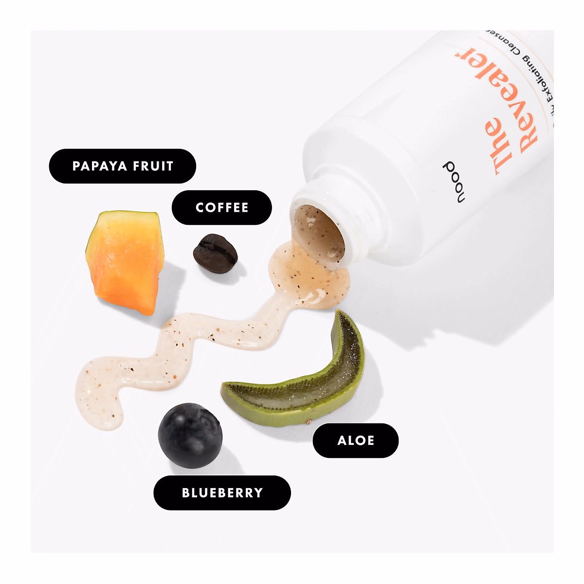 The Revealer Daily Exfoliant by Nood, Reduces Ingrown Hairs and Preps Skin For Laser Hair Removal, Resveratrol and Papaya Enzymes, Brightens and Softens Skin, 1 Bottle (3.3 fl oz)