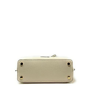 MICHAEL KORS EMILIA LARGE SATCHEL SHOULDER CROSSBODY BAG (CREAM)