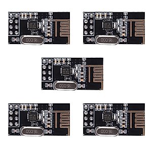 AEDIKO 5pcs NRF24L01+ 2.4GHz Wireless RF Transceiver Module Wireless Data Transmission Module