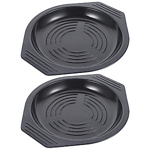 CALLARON Home Decor 2Pcs Underliner Trivet Hot Plates Pan Mat Korean Dolsot Bibimbap Bowl Trivet Holder Base Melamine Dinner Dish Serving Trays for Kitchen Restaurant 21.5X18X2.5CM Home Decoration