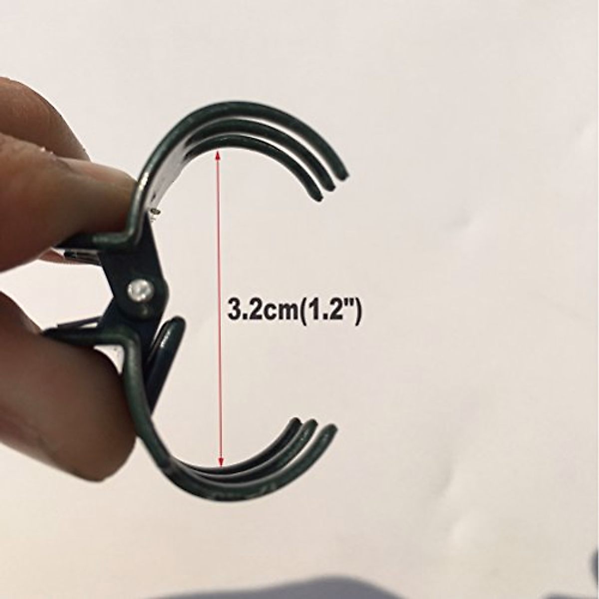 Vtete 50 PCS Large Size Orchid Clips and Garden Support Clips Green (Not with Flower and Plant Spike)