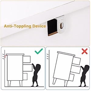 jiteentarou 9 Drawer Dresser for Bedroom, 63” Long Dresser with Charging Station, Modern Chest of Wide Drawers with Gold Handles & Storage Pocket, Wood Dresser for Kids Bedroom, Hallway, White