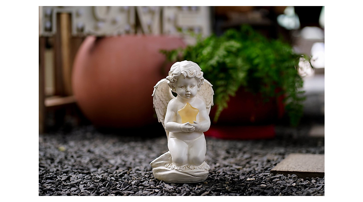 Solar Cherub Angel Light - Garden Decor & Remembrance Gift
