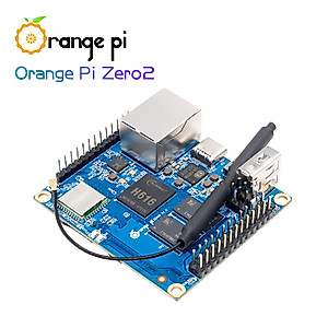 Orange Pi Zero 2 1GB DDR3 Allwinner H616 Quad Core 64 Bit with 2MB SPI Flash, Support WiFi and BT5.0,Gigabit Ethernet, Open Source Single Board Computer Run Android,Ubuntu,Debian(Zero2)