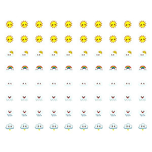 Seasonstorm Cute Weather Emoticon Aesthetic Diary Travel Journal Paper Stickers Scrapbooking Stationery School Office Art Supplies