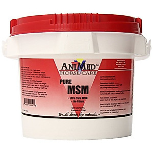 AniMed 5 lb Pure MSM Powder with No Filler for Equine or Dogs! Promotes Joint, Cartilage and Skin Health