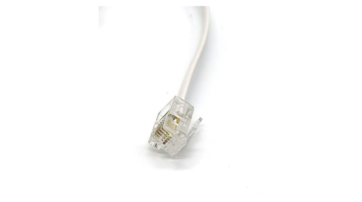 2-Way RJ11 Telephone Plug to RJ11 Socket Adapter and Splitter for ...