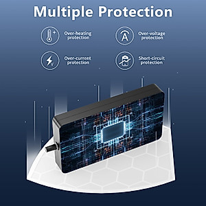 240W USB Tip Charger Replacement for MSI Stealth A16 16 AI+ A3XWIG A3HWHG A3XWJG A3XWIG,Crosshair 16 HX D14VGKG-057US,Pulse 16 AI C1VGKG C1VFKG,Alpha 17 C7VG C7VF Stealth GS77 CreatorPro Z17 Z16P Z16