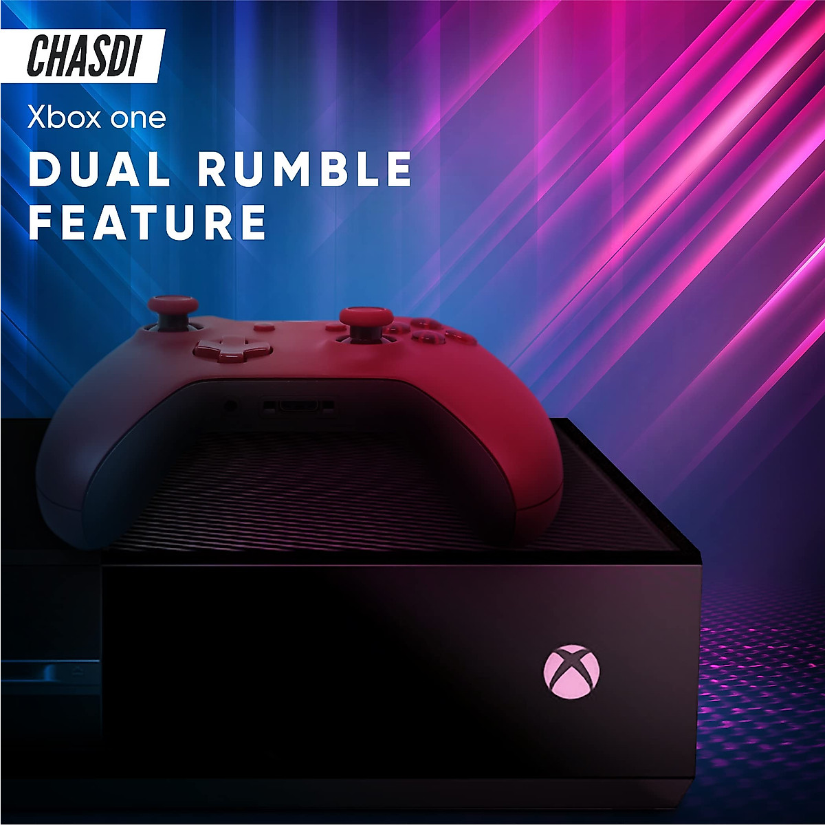 CHASDI Xbox one Wireless Controller V2 for All Xbox One Models, Series X S and PC (Red)