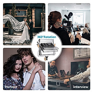 Neewer Advanced 2.4G 480 LED Video Light, Dimmable Bi-Color LED Panel with LCD Screen and 2.4G Wireless Remote