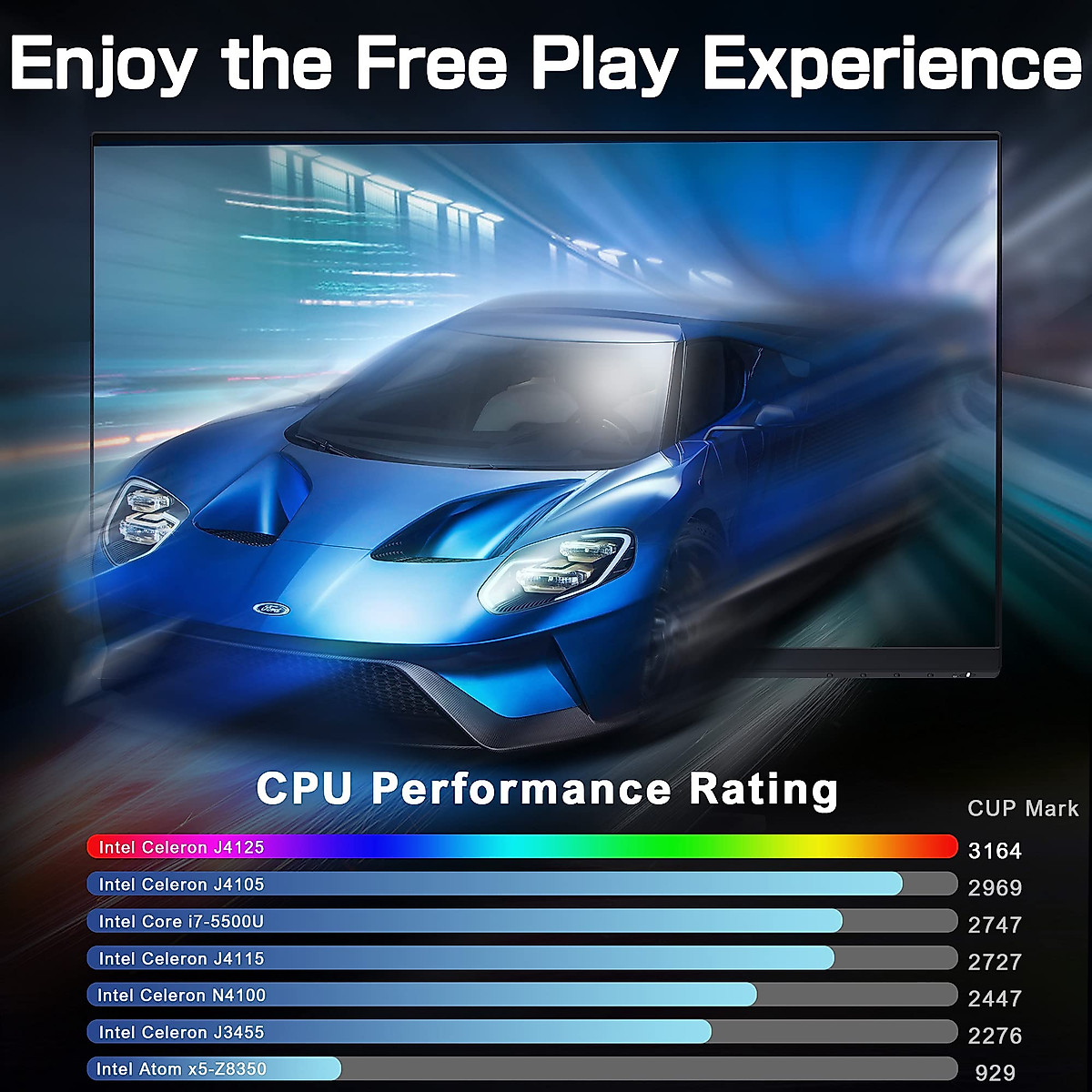 Mini PC Stick Celeron J4125 Windows 10 Pro, 4 Cores Intel Computer Stick 4K HDMI, Support Gigabit Ethernet/2.4G+5.0G WiFi/USB 3.0 Port/for Home Theater, School, Business Small Form Factor PC