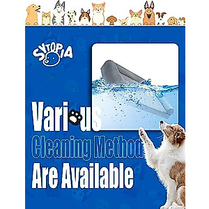 Sytopia Dog Cooling beds chew Proof for Medium Dogs Indestructible Waterproof Washable Dual Side Dog Crate Bed, Dog Couch, Pet Bed with Removable Cover and Nonskid Bottom-Grey L Size