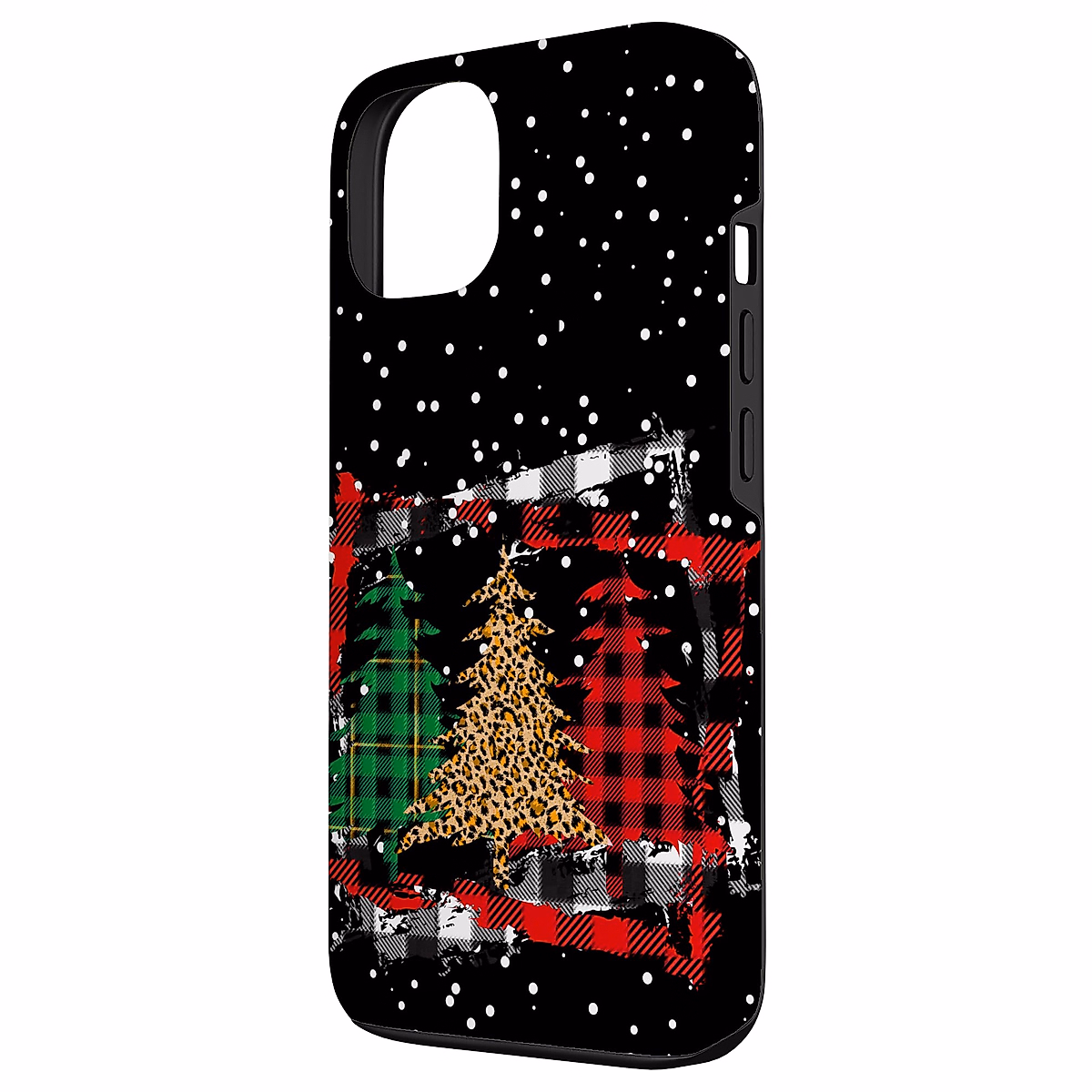 iPhone 13 Christmas Trees with Plaid & Snowflakes Winter Xmas Case