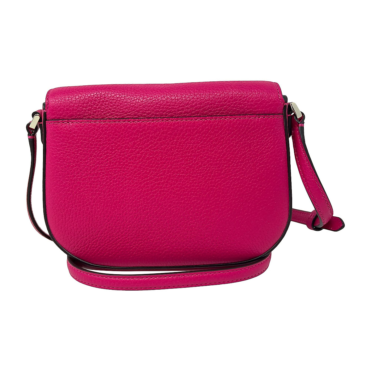 Kate Spade New York Leather Leila Mini Flap Crossbody Shoulder Bag, Pink Ruby