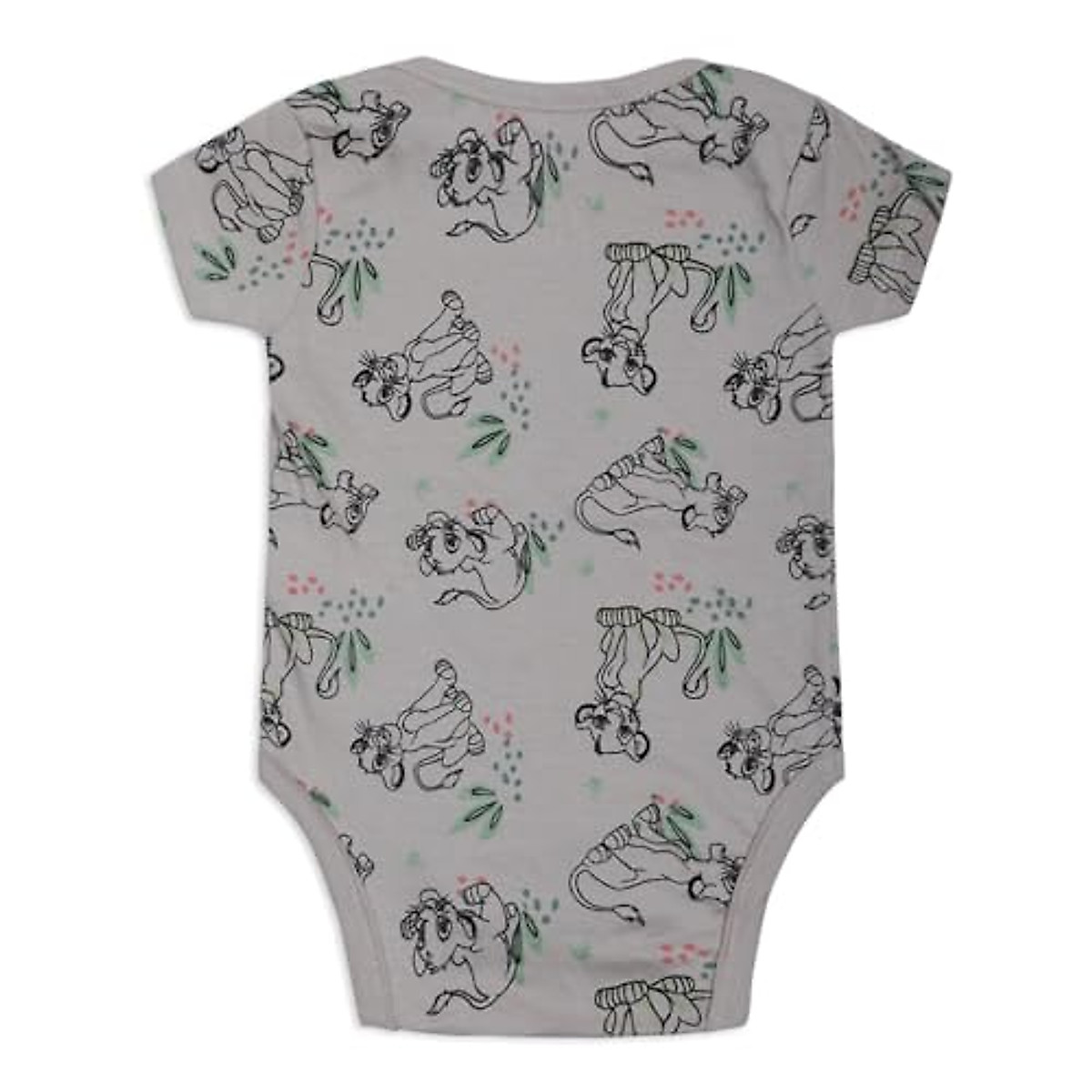 Disney Lion King Simba Boys’ 3 Pack Bodysuits for Newborn – Yellow/Brown/White