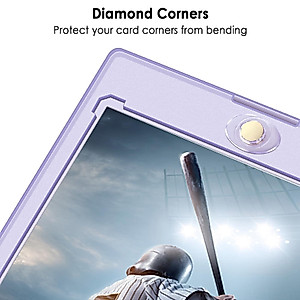 Kitoyz 24 ct Magnetic Card Holder for Trading Cards, 35PT Baseball Card Case Magnet Toploaders Sports Card Protectors with UV Protection Fit for TCG, Game Cards, Football Cards