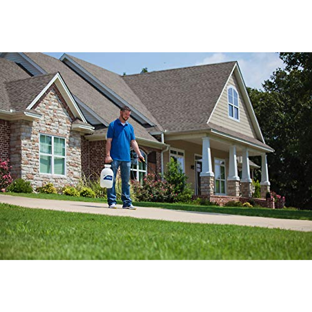 Eco Advance Concrete/Masonry Siloxane Odorless Spray-On Application Waterproofer, Safe for Use Around Plants, Pets, and People, 5 Gallon