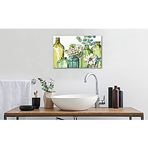 Artmaple Paint by Number for Adults Beginner Kids, Ideal Gift Choice for Birthday,Anniversary or Any Festival. DIY Acrylic for Decor Canvas Roll (16x24, Flowers in Glass Bottles)