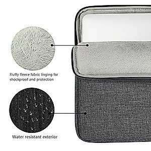 ZinMark Laptop Sleeve 13 Inch Compatible 2019 2018 MacBook Air 13 Inch Retina A1932, 13 Inch MacBook Pro A2159 A1989 A1706 A1708 | XPS 13, Water-Resistant Polyester Notebook Case,Dark Gray
