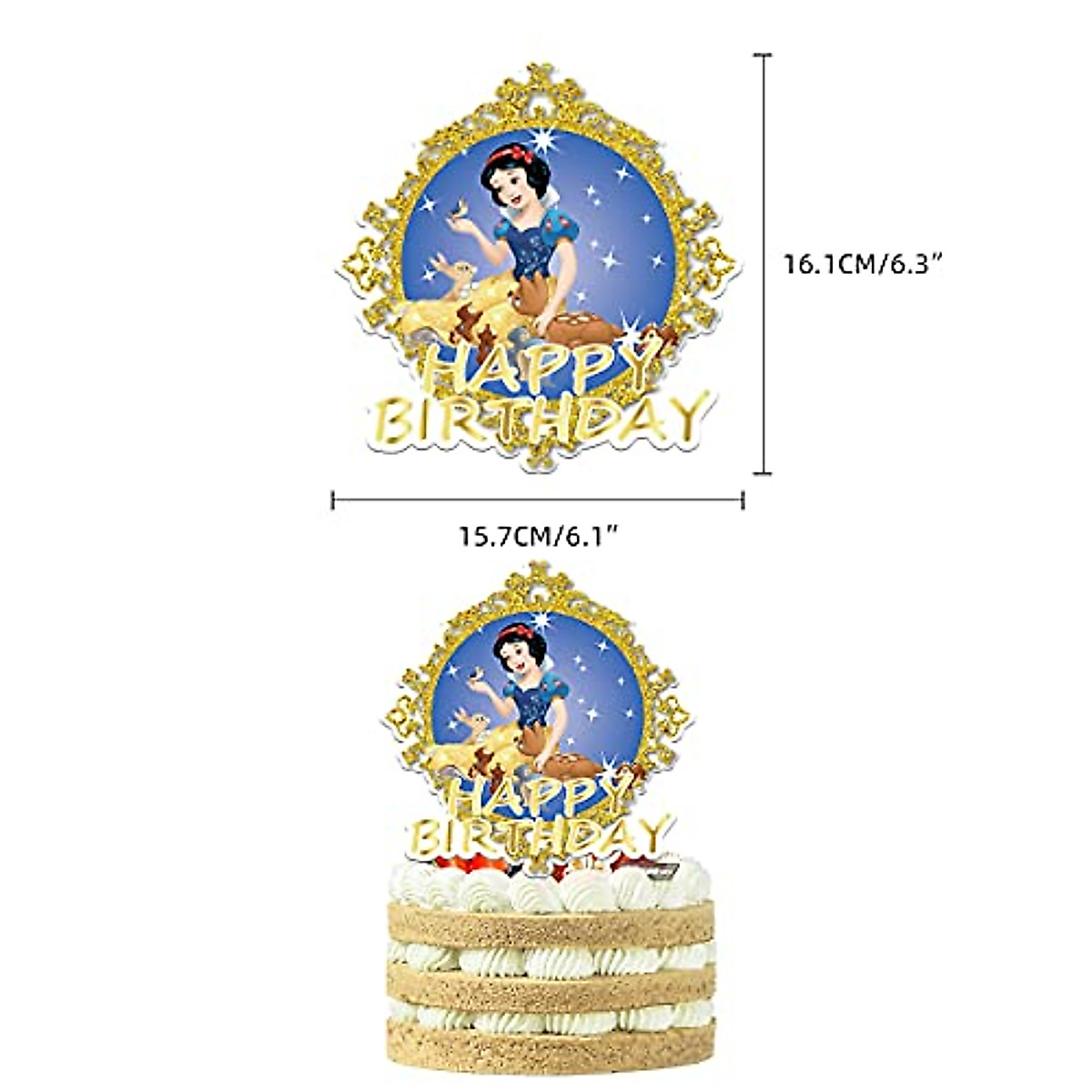 Nice Orange Birthday Party Supplies for Disney Princess, Snow White Theme Party Decoration