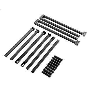 Mombinus Metal King Bed Frame Easy to Assembly|Heavy Duty 7 Inch King Platform Frame|9-Leg Support Bed Base for Box Spring and Mattress Foundation|Black King Size Bed Frame