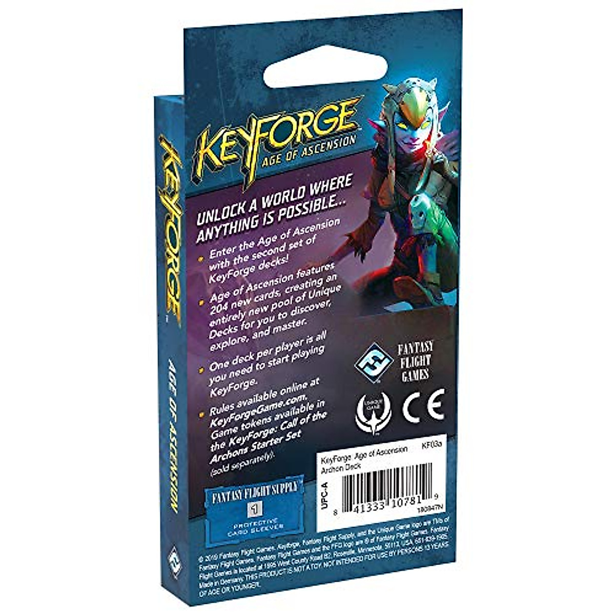 Fantasy Flight Games KeyForge Age of Ascension 1 - Pack Archon Deck Display | Fast-Paced Card Game | Strategy Game for Adults and Teens | Ages 14+ | 2 Players | Average Playtime 45 Minutes | Made