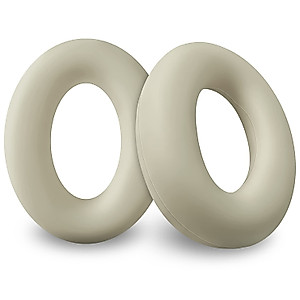 Geiomoo Silicone Earpads for Sony WH-1000XM4/Sony WH-1000XM3 Headphones, Replacement Ear Cushions Cover (Beige)