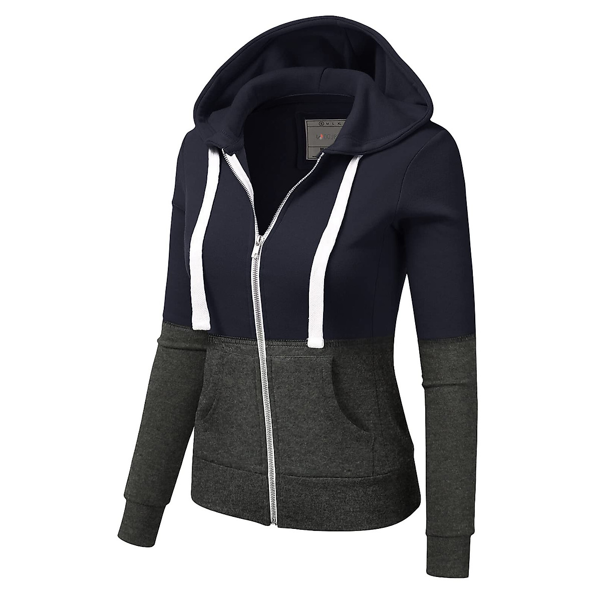 NINEXIS Womens Lightweight Zip up Hoodie Sweatshirt with Plus Size